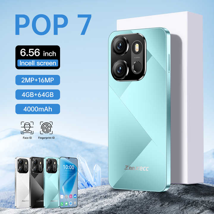 ZNNXECC POP7 Popular 4GB+64GB Android Smartphone with 6.6-inch HD ...