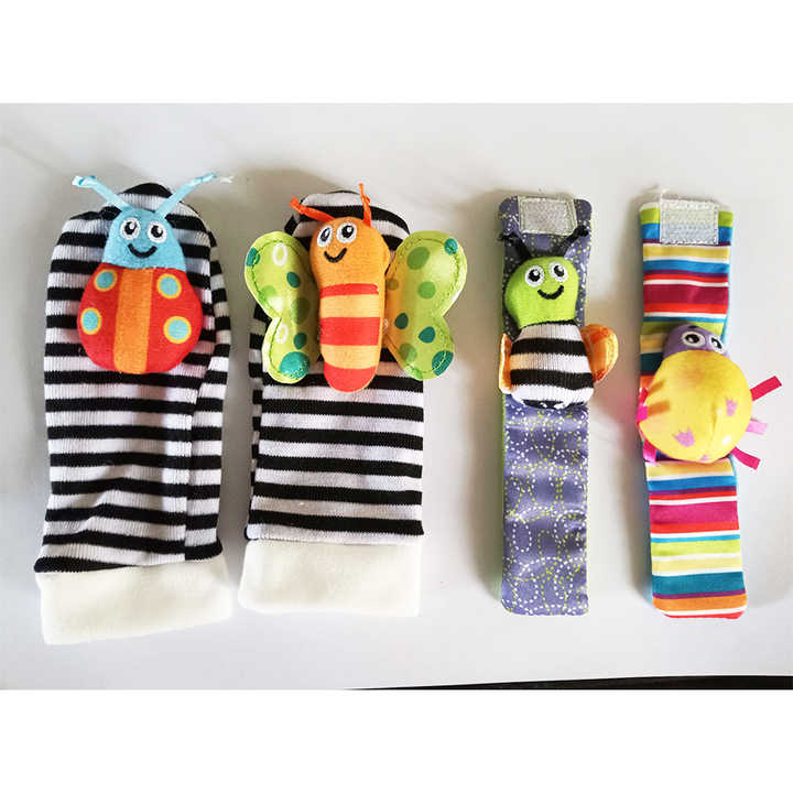 Newborn Baby Essentials Sensory Development Toys Sounds Garden Bugs ...