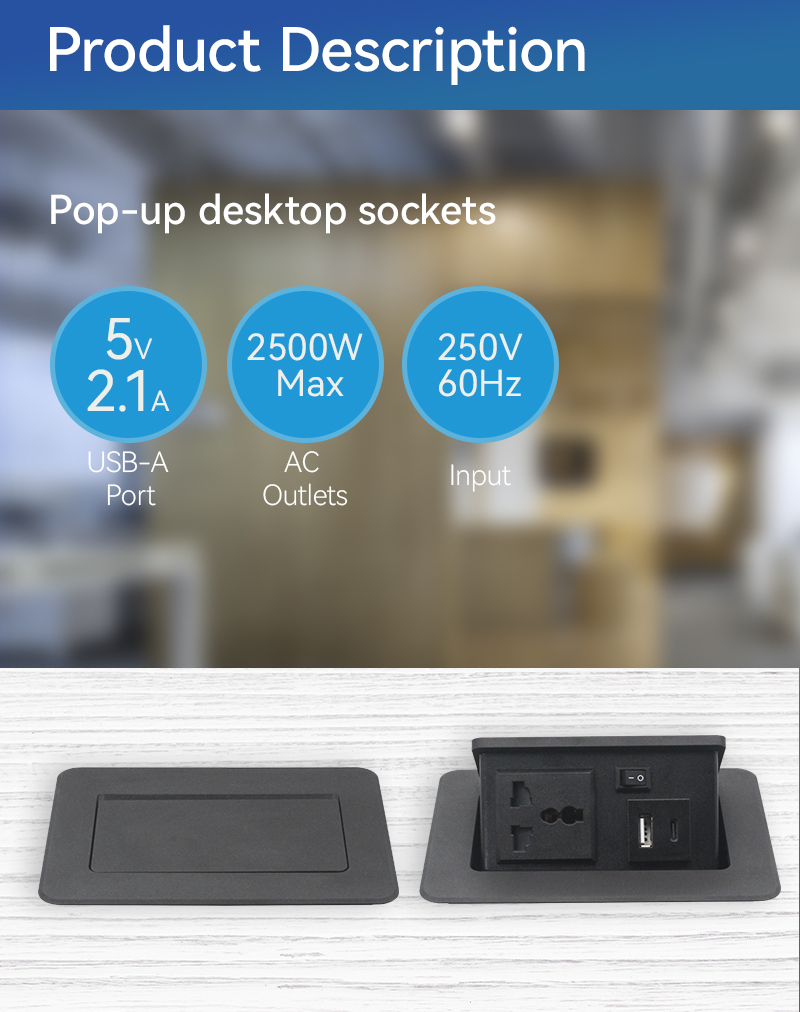 Universal Furniture Recessed Box Package Socket Set UK US AU Recessed ...