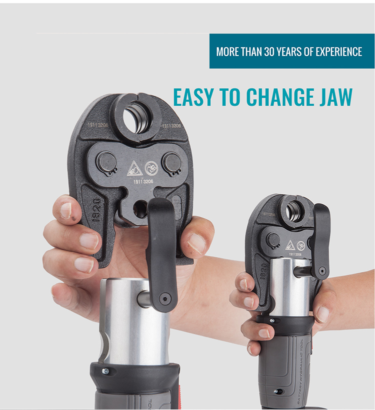 PZ-1930 Pro Battery Operated Hydraulic Pex Crimping Tool Set Copper ...