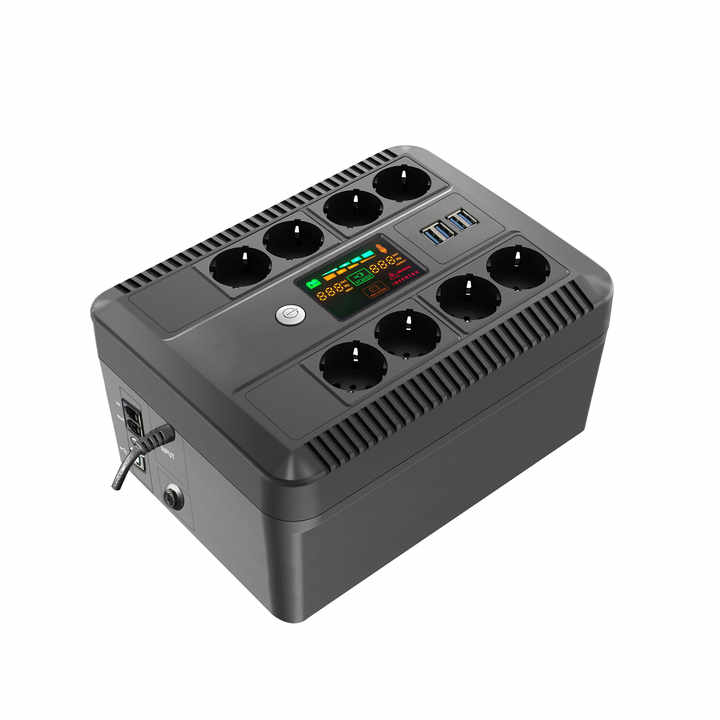 Horizontal UPS 850VA 480W UPS Inverter System with 12V 9Ah Battery for ...