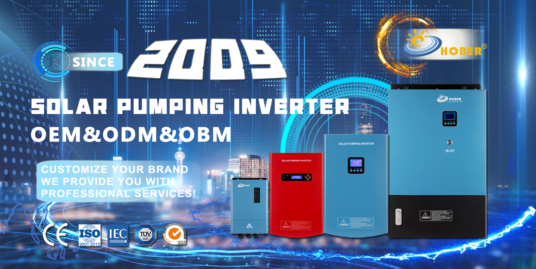 HSPH3700H 3.7kw MPPT Dry Running Protection Via Sensor Software Three ...