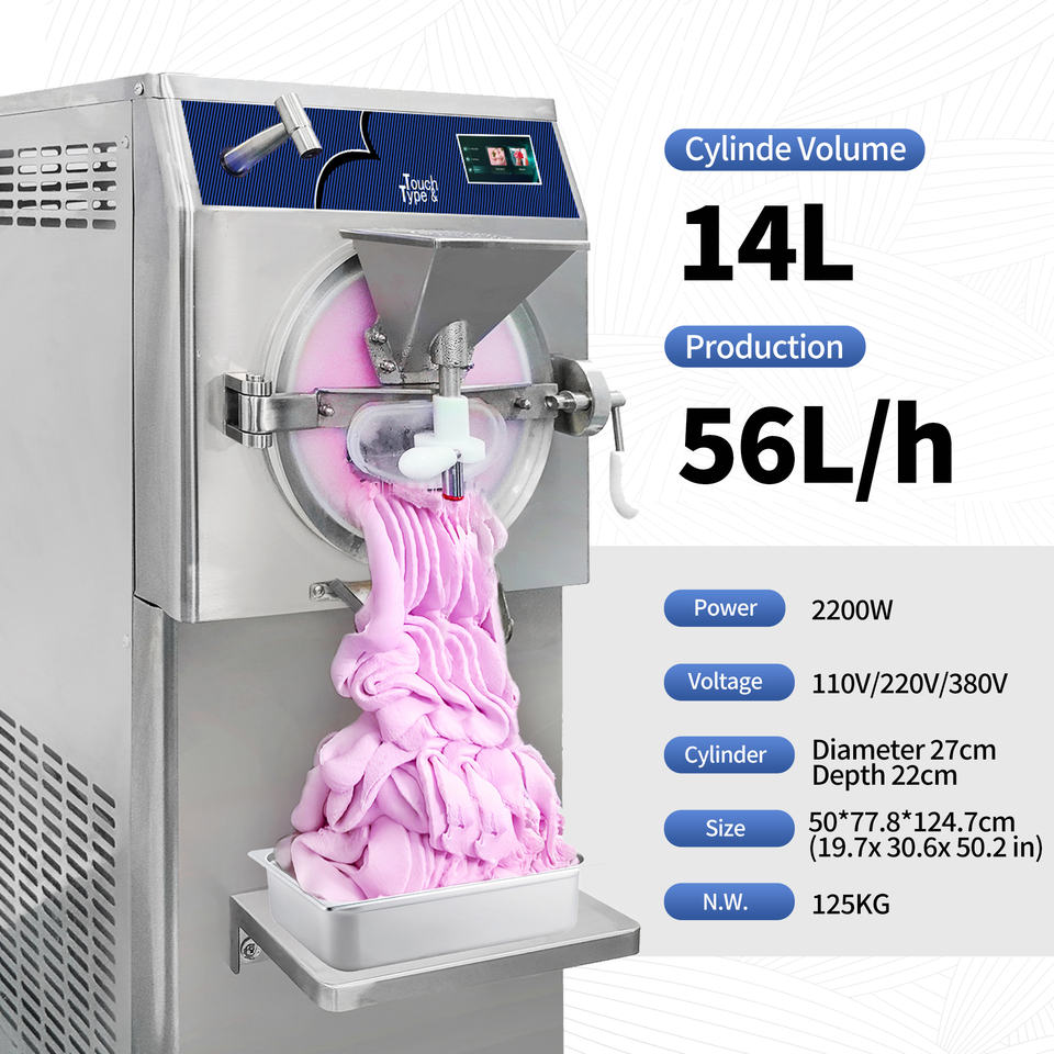 Fast Cooling Commercial Machine Ice Cream Maker Mantecadora De Gelato ...