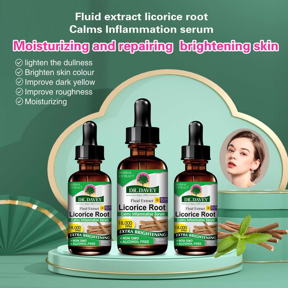 DR DAVEY Licorice Root Face Serum - Brightening, Lightening ...