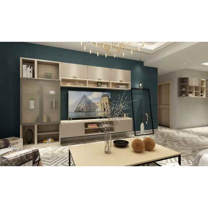 Modern Wood Lcd Tv Stand With Storage Cabinets Custom Furniture ...