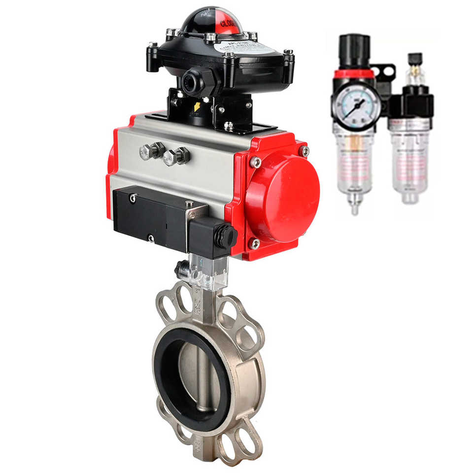 DNOVA Butterfly Valve Stainless Steel AISI 304 Compact Flanged 16 Bar ...