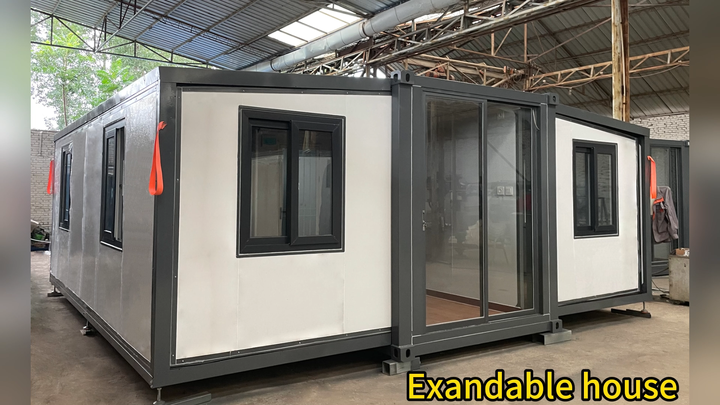 Modular 2 bedroom 20ft 40ft prefab modular foldable expandable container house with toilet ...