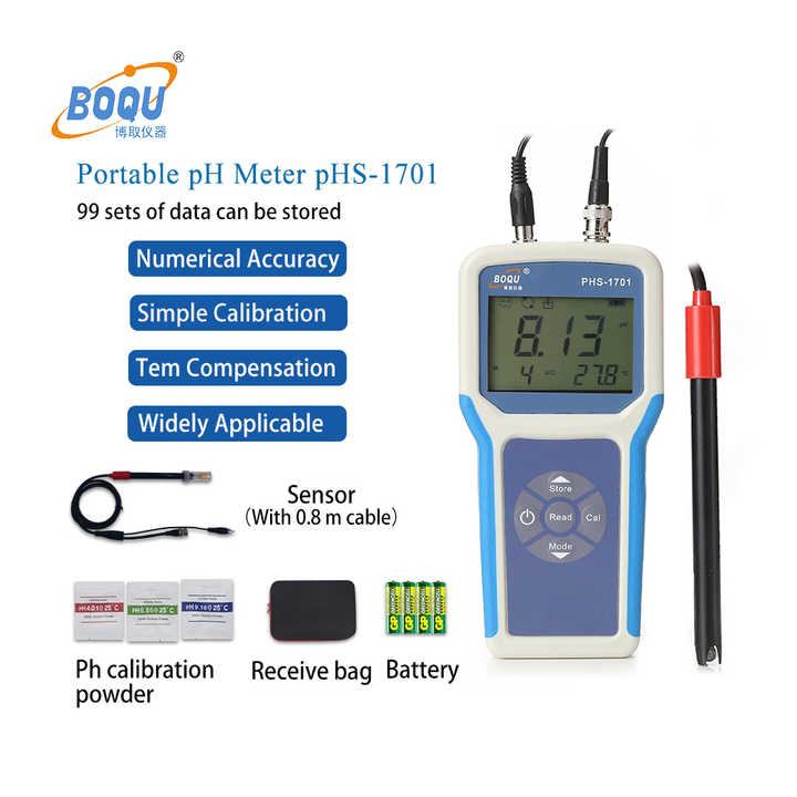 BOQU PHS-1701 Portable Ph Meter - Precision and Reliability