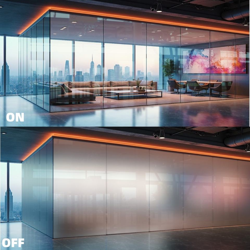 Huge Discounts White Color Intelligent Magic Self-adhesive PDLC Smart ...