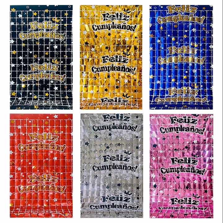 Spanish Happy Birthday Party Background Backdrop Wall Decor Feliz ...