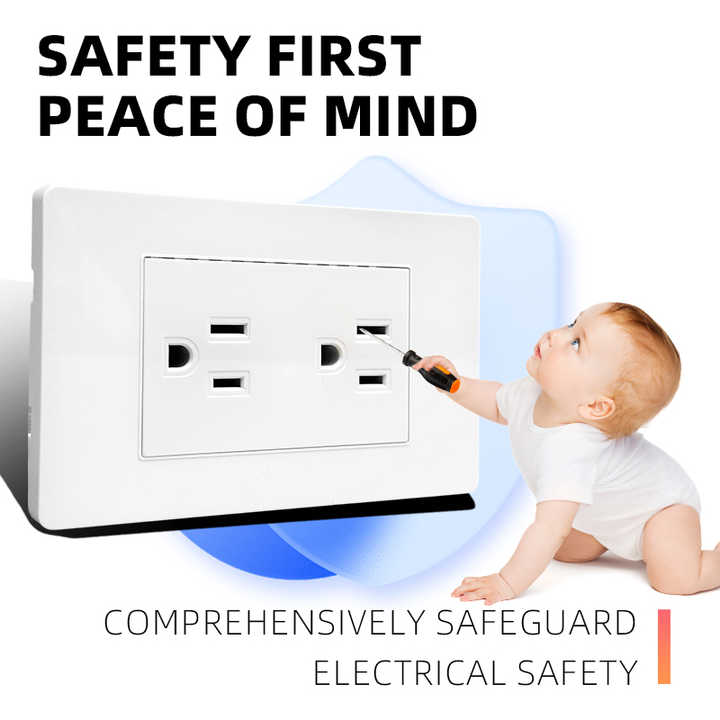 South American Standard 3 Pin Duplex Outlet Metal Plate Cover Wall ...
