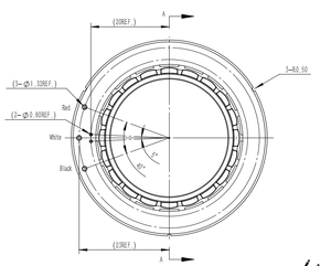 High Torque BLDC Robot Joint Frameless Motor - 17Bit Encoder, IP65