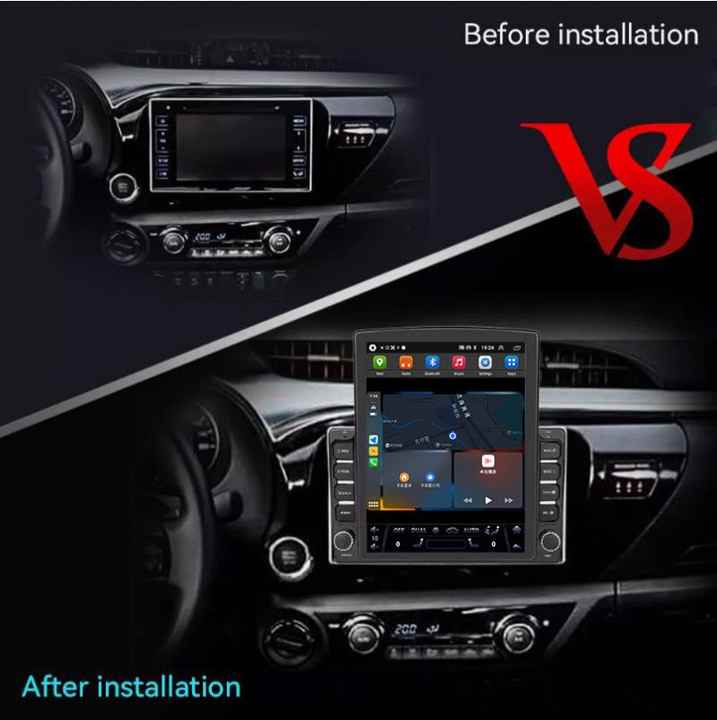 9.7 Inch Tesla Style Car Stereo for Toyota Hilux Vertical Screen ...