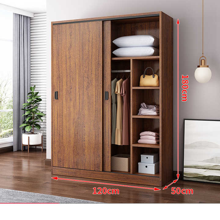 Minimalist Design Bedroom Sliding Door Wardrobe MDF
