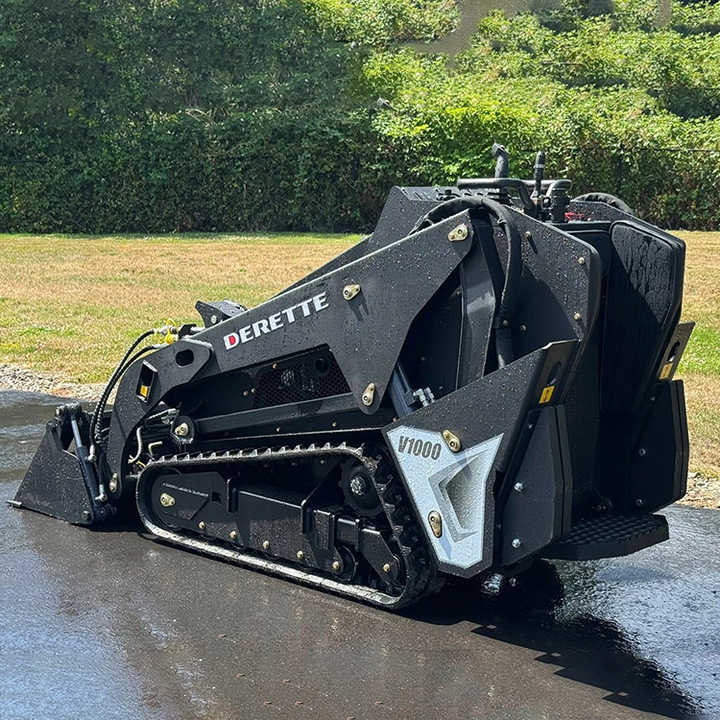 Stand on Skid Steer Derette Mini Skid Steer V1000 Mini Track Loader ...
