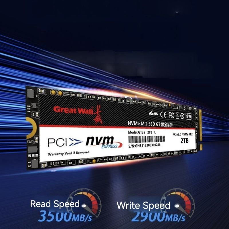 High-speed Great Wall TLC Chips Nvme M.2 Ssds for Desktop