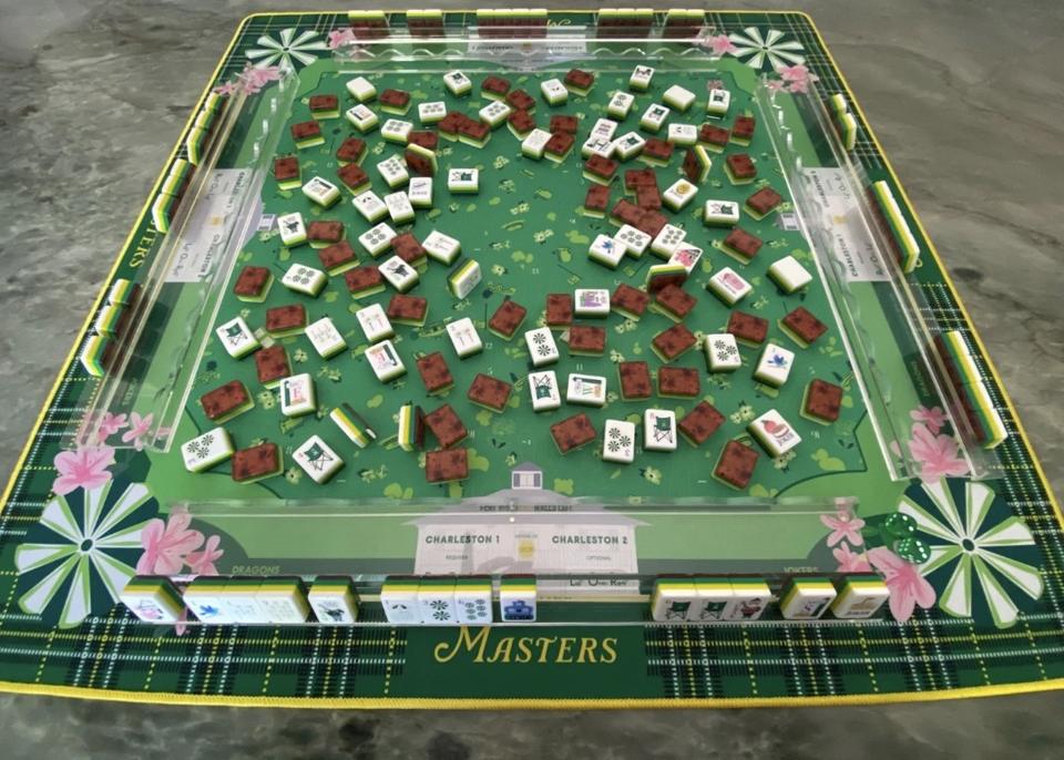 Masters Golf Inspired Mahjong Tiles 2026 High-End American Mahjong Set ...