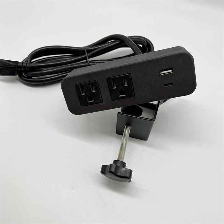 Desktop Power Strip US Standard Outlet American Desktop Clamp-on Power ...