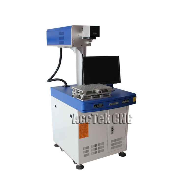 Portable Desktop UV Fiber Laser Marking Machine Programmable Metal ...