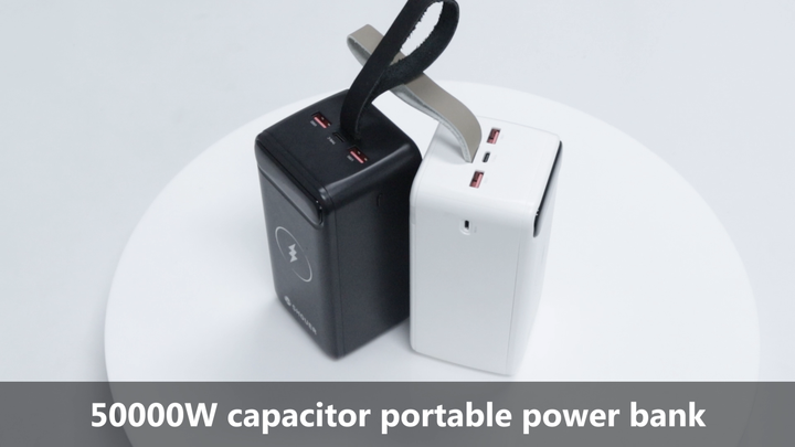 Super Capacitor Portable Function Flashlight Powerbank Lithium Battery ...