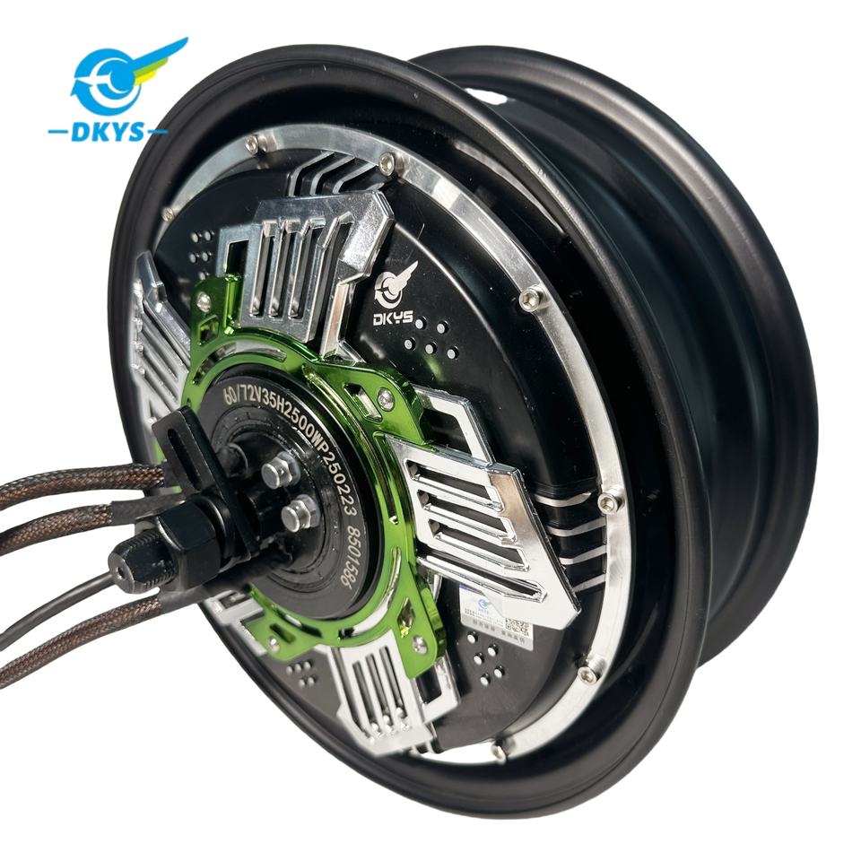DKYS MOTOR 2000W 12-Inch Electric Motorcycle Wheel Hub Motor 80A ...