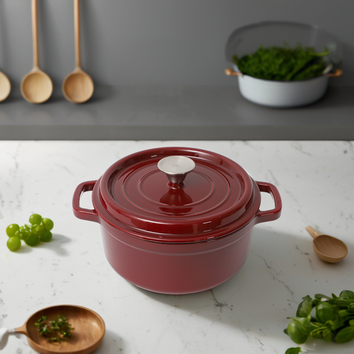 Mini Cast Iron Casserole Pots - Versatile Cooking Solutions