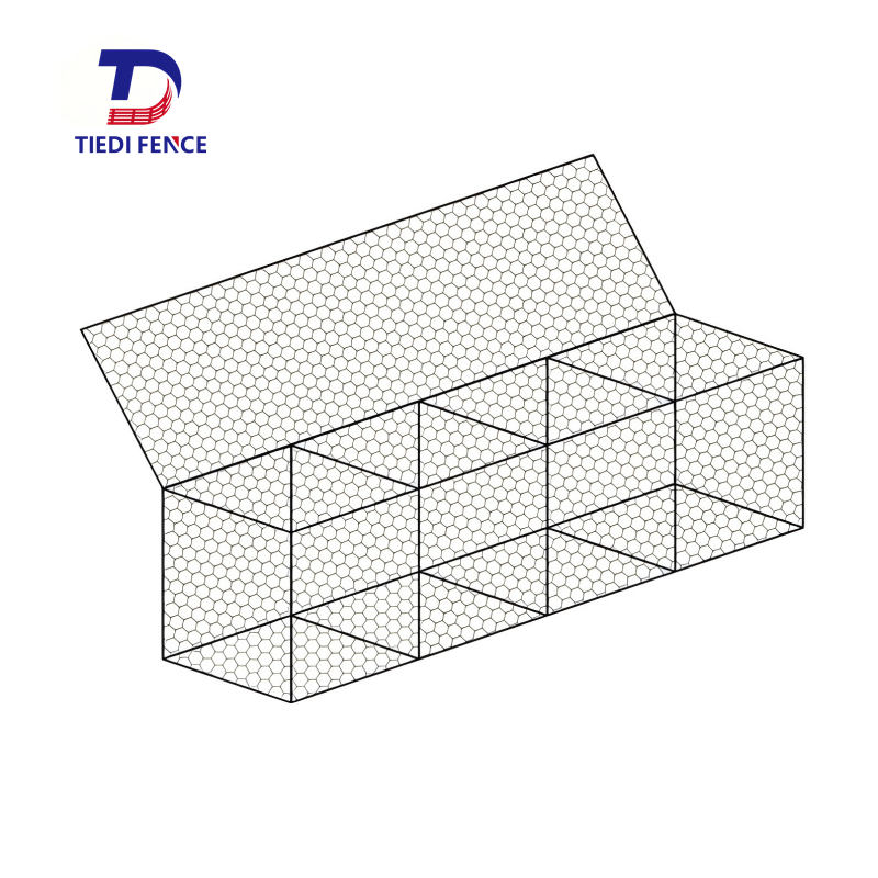 High Capacity 5x1x1 Gabion Basket, 4x1x1 Gabion Box with Internal ...