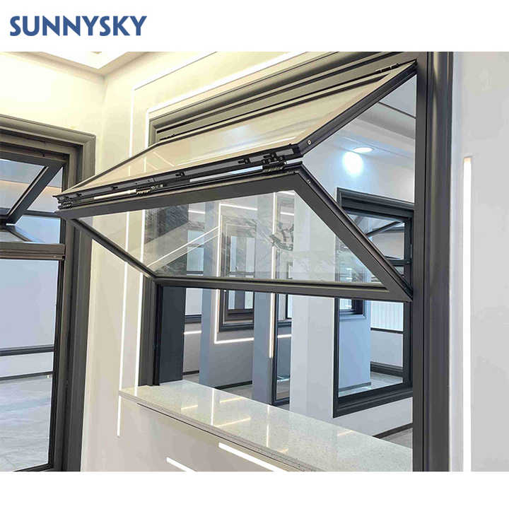 Sunnysky Home House Aluminum Alloy Double Lowe Glass Window Waterproof ...