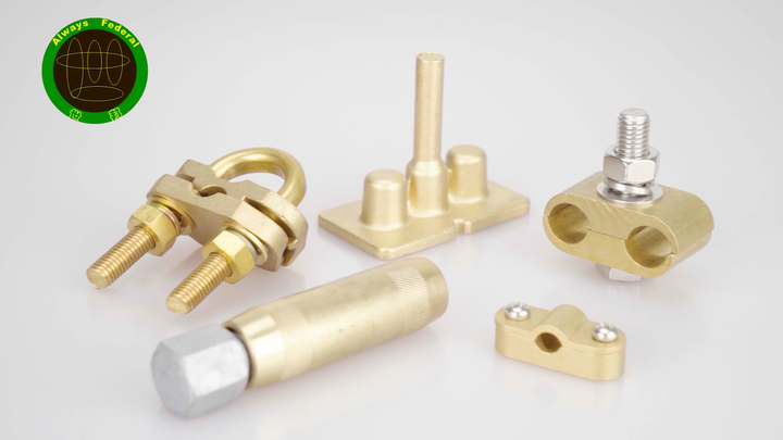 Custom Grounding System Conductor Threaded Copper Ground Rod Connection ...