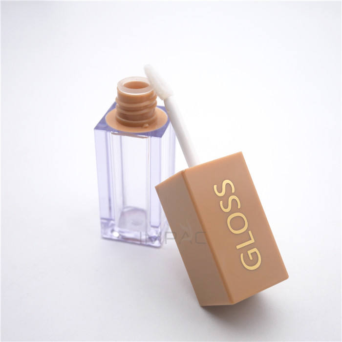 Thick Wall Empty Square Plastic Lip Gloss Wholesale Clear Tube with ...