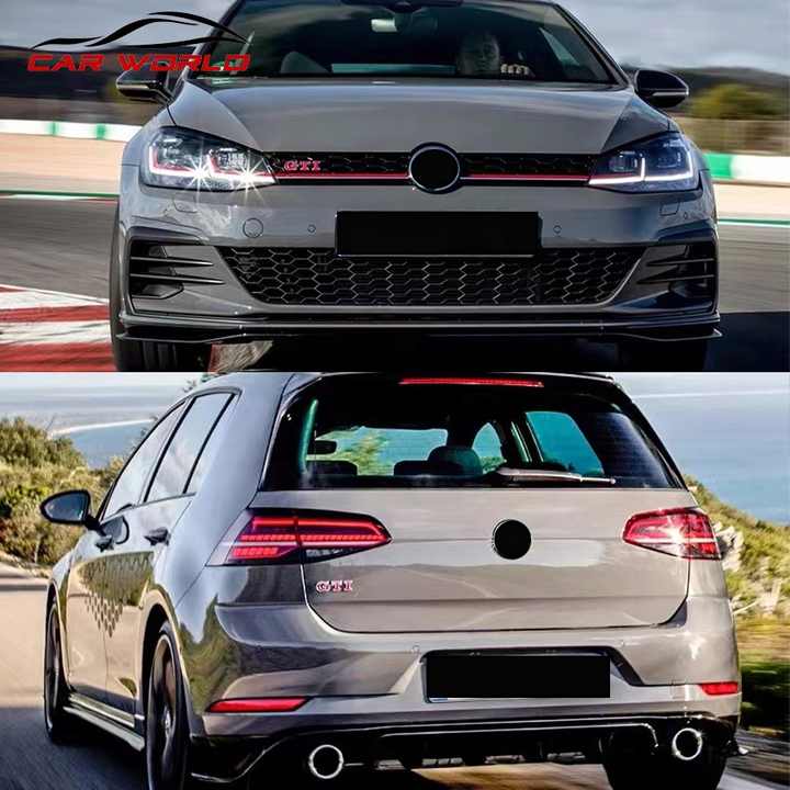 Car Body Kit for 2017-2018 VW Golf 7.5 GTI - Front Lip Diffuser Side Skirts
