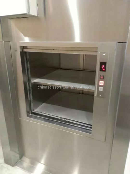Restaurant Foods Elevator Hydraulic Dumbwaiter Lift 100kg-500kg Load ...