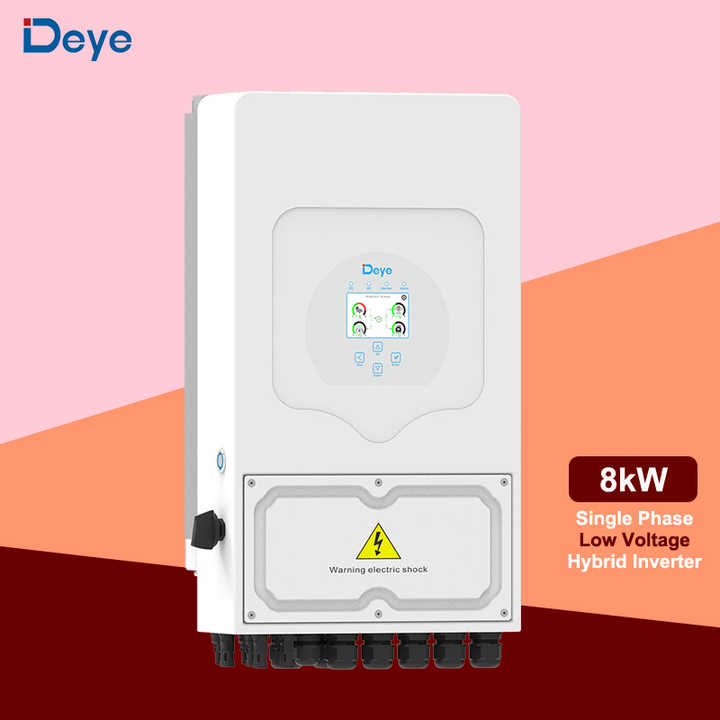 8kW Single Phase Hybrid Solar Inverter Deye SUN-8K-SG05LP1-EU for Residential Solar Systems and ...