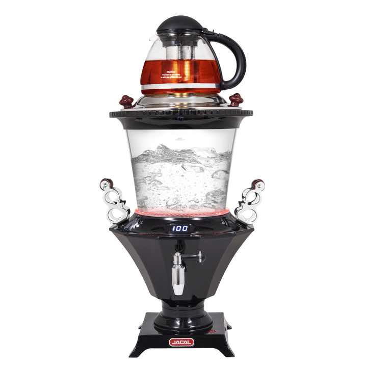 Glass samovar with LED temperature display| Alibaba.com