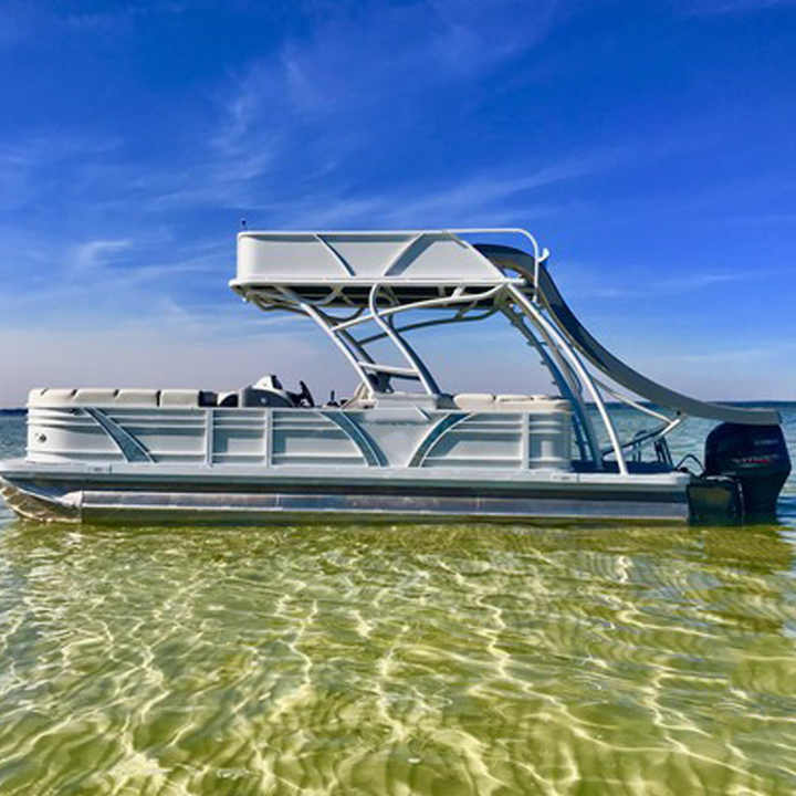 Custom Double-Decker Tritoon Boats for Sale - Ideal Family Party Barge ...