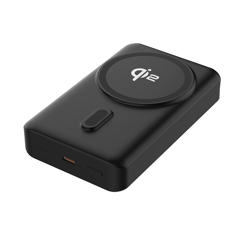 Qi2 Certified Magnetic Wireless Power Bank, Portable Lanyard and Stand ...