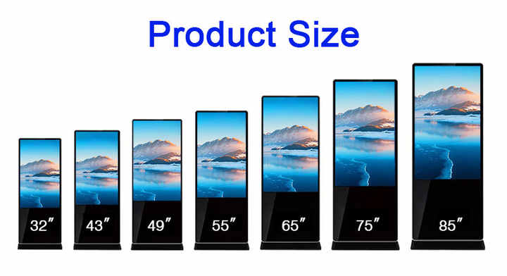 Vertical Digital Signage - Infrared Touch Advertising Screens