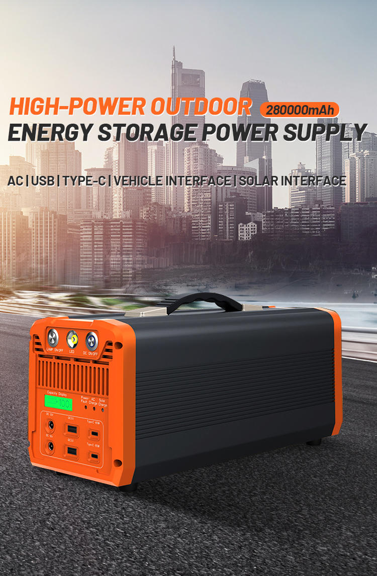 Solar Battery Portable Generator 1200w 1050wh Multipurpose Fishing ...