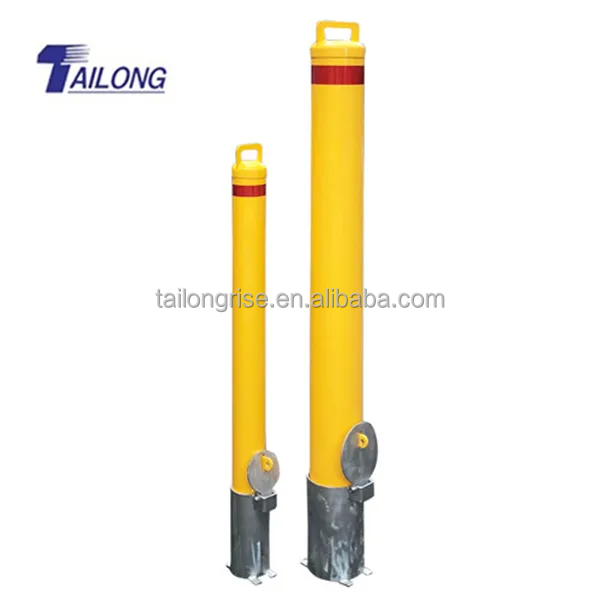 Lockable Metal Key Street & Roadway Parking Safety Bollards Steel ...