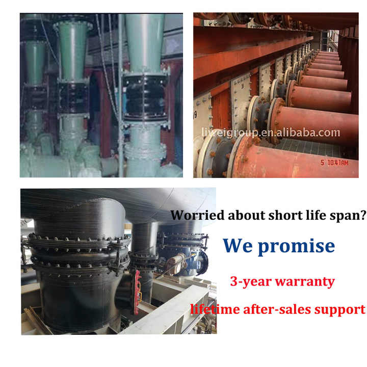 DN80(3 Inch) Flexible Flange Connection Rubber Pipe Expansion Joint 11/ ...