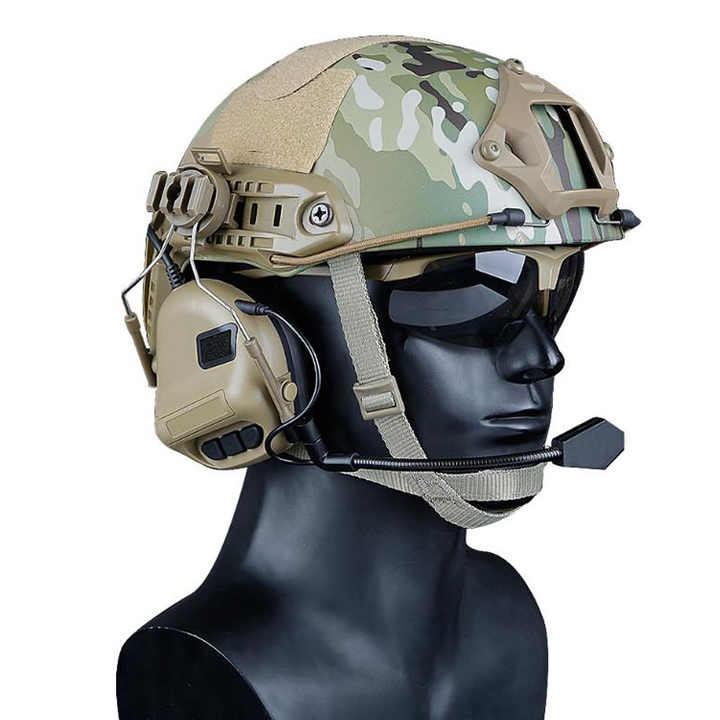 Tactical Helmet Headset Headband Headphones Tactical Earphone Noise ...