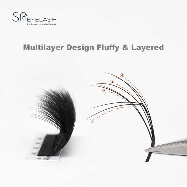 SP EYELASH 3D Fluffy Camellia Lashes - Natural & Durable