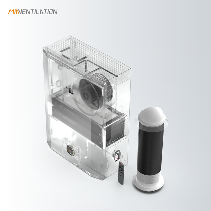 Contemporary Single-Flow Wall-Mounted Air Supply Fan with HEPA H13 ...