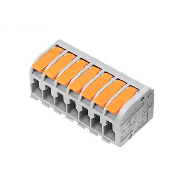 PCB Screwless Wiring Terminal Block DF-2604P Needle Painless Lever Nut ...