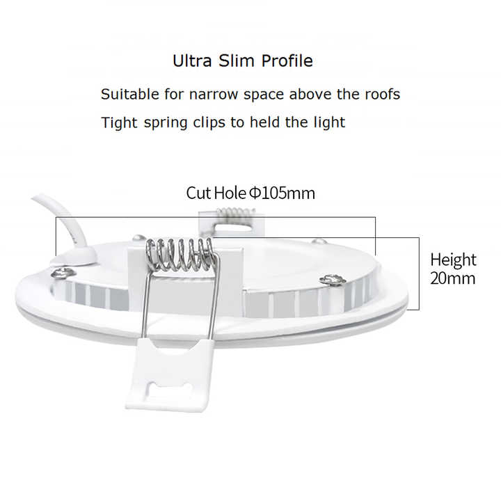 Intertek 12W Dimmable Slim Round LED Recessed Light ODM | Wholesale
