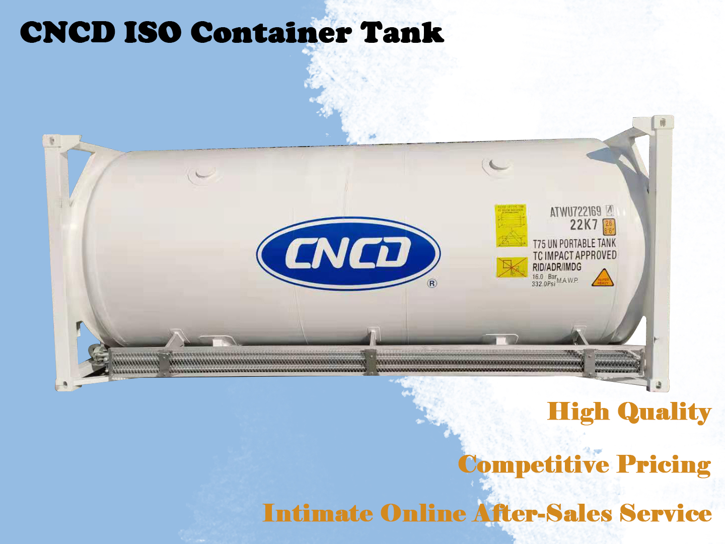 20Ft Horizontal Cryogenic Liquid Lox Lin Lar Iso Tank Container For ...