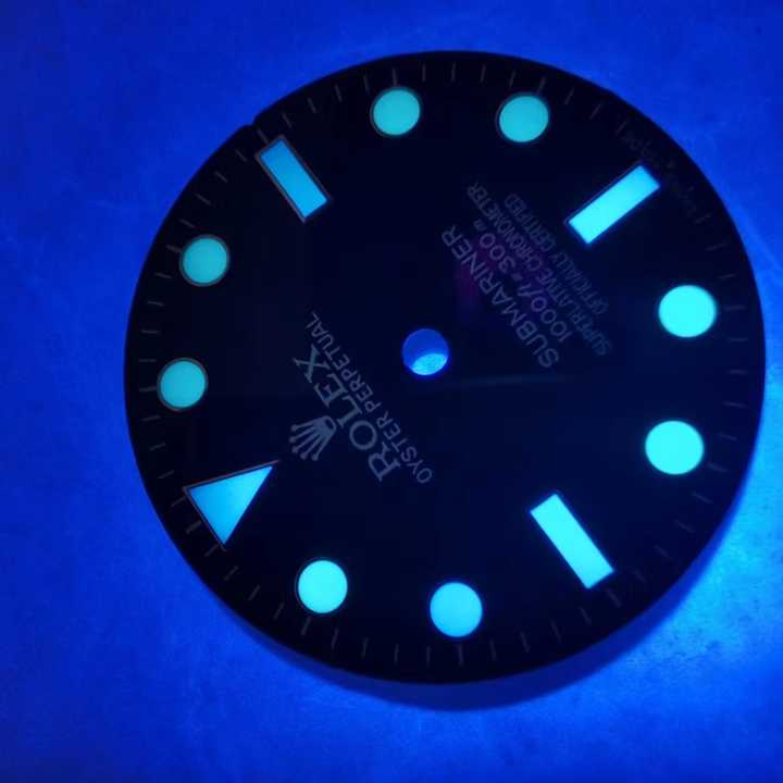 Fit 3135 Movement Watch Parts 116610 BLUE SUB Dial 28mm Super Luminous ...