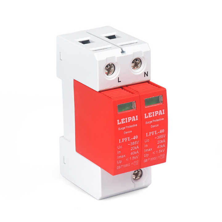 LEIPAI 2P Home Smart SPD Surge Protection Device 20kA 40kA AC DC 385V Electrical Equipment ...