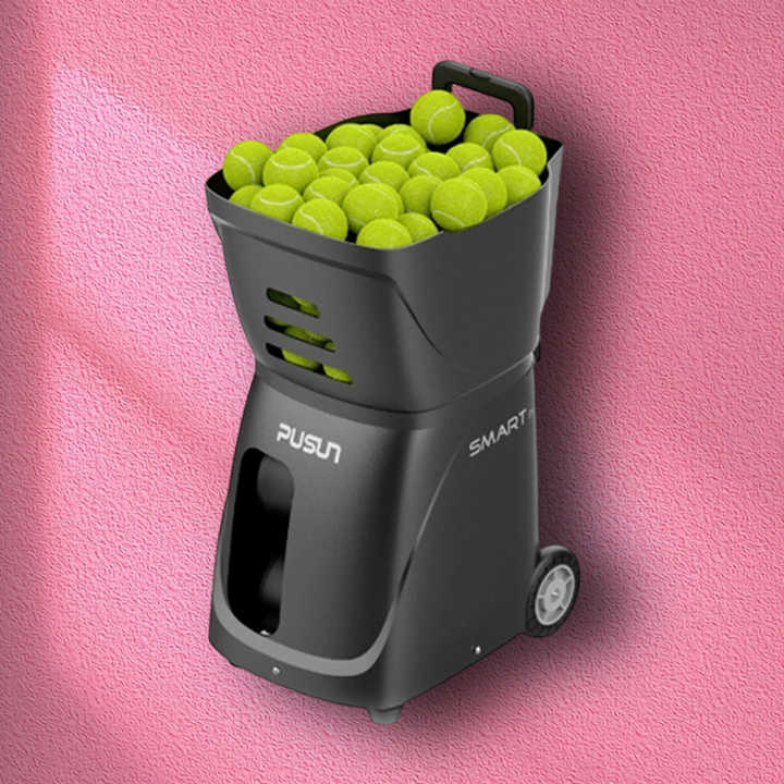 PT Smart Elite Tennis Ball Machine Dual Spin Precision Placement Long ...