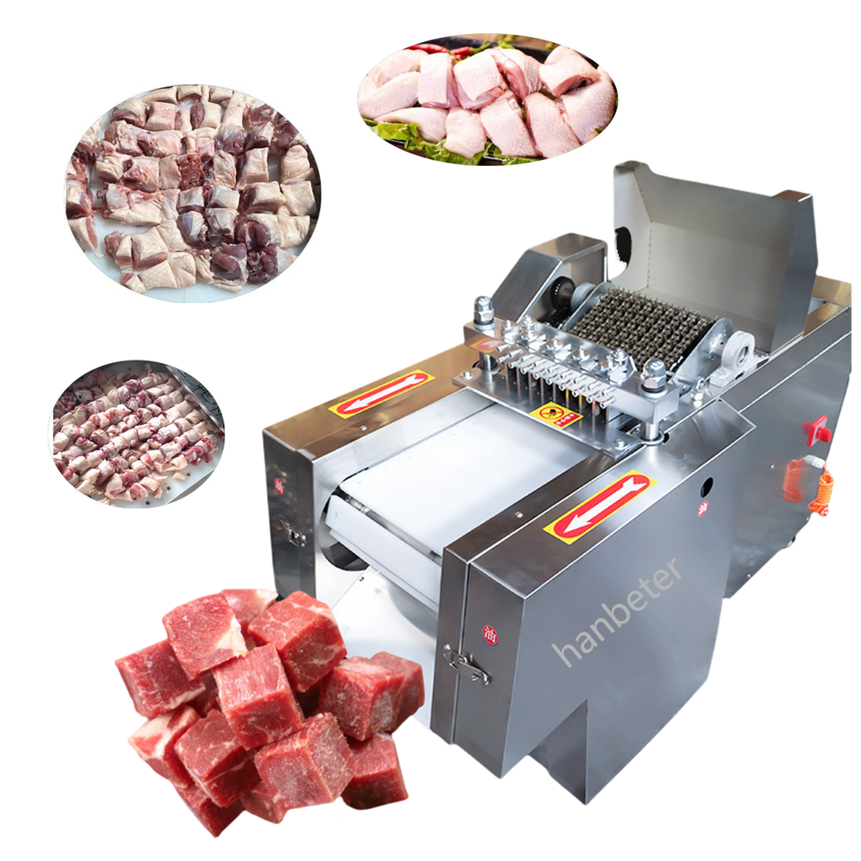 Great Quality Commercial Manual Meat Cutter Cutting Table Satay Cube ...